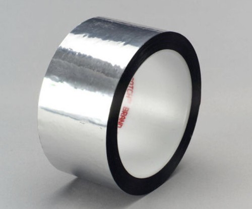 3m #850 Polyester Silver Film Tape 3”x72yd 1.9 Mil Decorating, Splicing ...