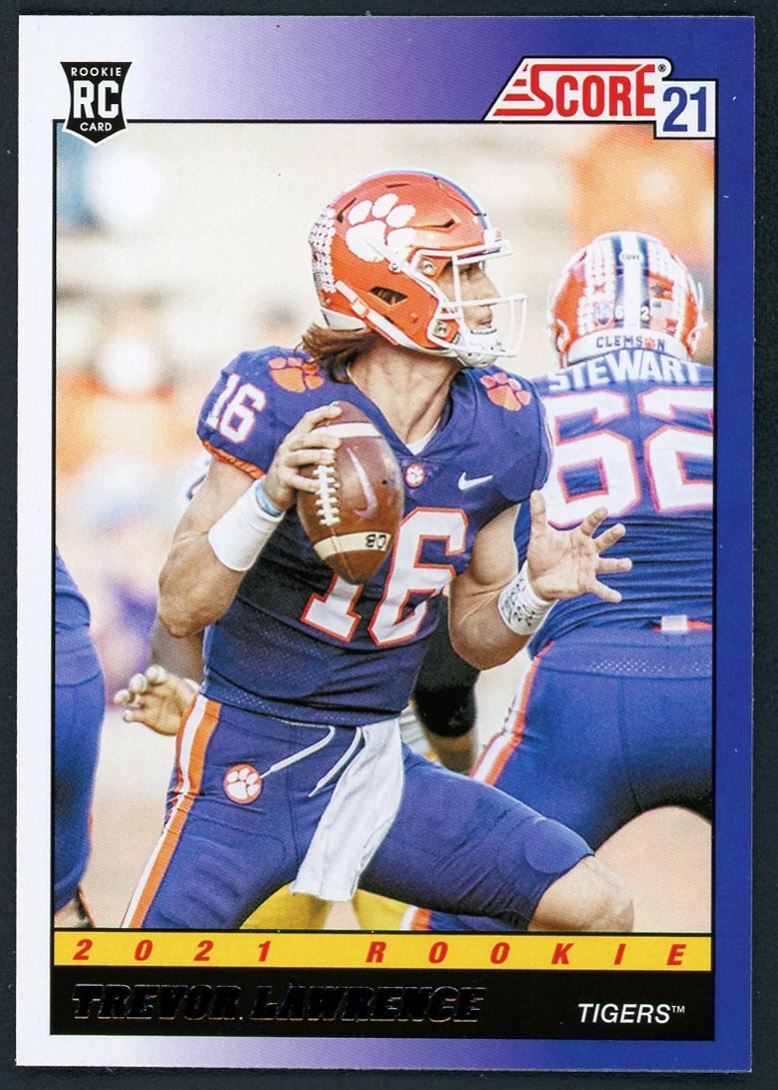 2021 Panini Score Trevor Lawrence Rookie Clemson Tigers #TB1 Insert | eBay