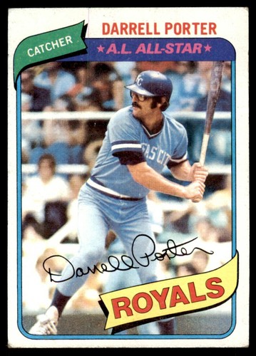 1980 TOPPS DARRELL PORTER KANSAS CITY ROYALS #360 | eBay