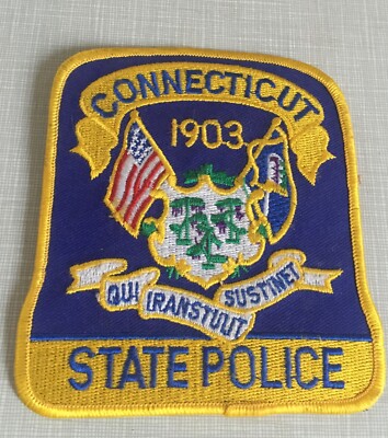 Vtg Connecticut State POLICE PATCH | eBay