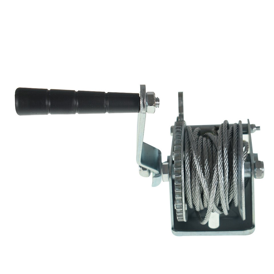 Crank Winch 800lbs Heavy Duty Hand Winch Crank Cable Gear Winch With ...