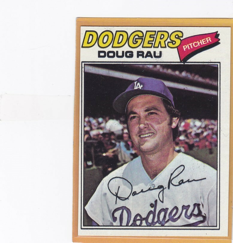 1977 TOPPS BASEBALL DOUG RAU #421 DODGERS NM/NM+ *91306 | eBay