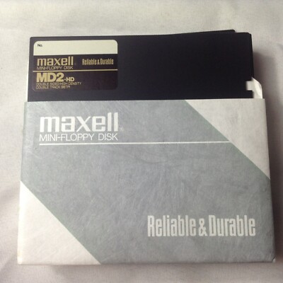 10 Maxell MD2-HD Blank 5 1/4 5.25 Floppy Diskettes Disk 80 Track DS HD ...