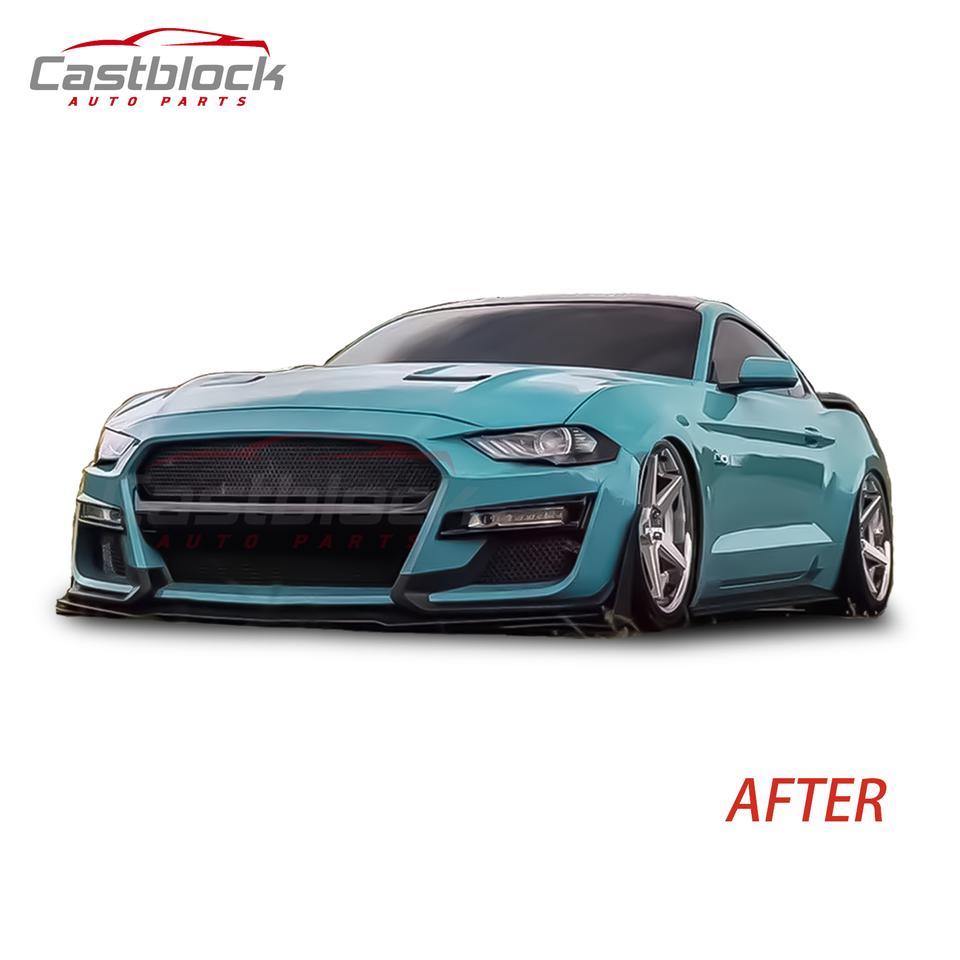 For 2018-2020 Ford Mustang Upgrade GT 500 Style Conversion Kit Complete ...