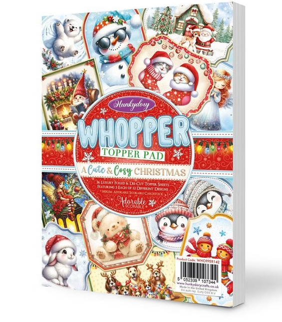 HUNKYDORY WHOPPER TOPPER SAMPLE PACKS 12 SHEETS FOR CARDS & CRAFTS ...