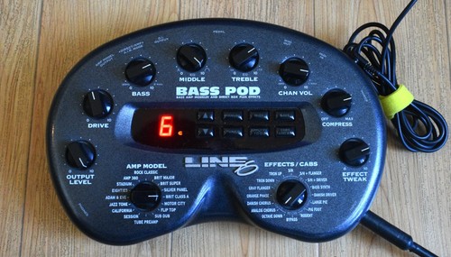 Line 6 Bass POD 2.0 Amp Modeler with Adapter and Manual - Works ...