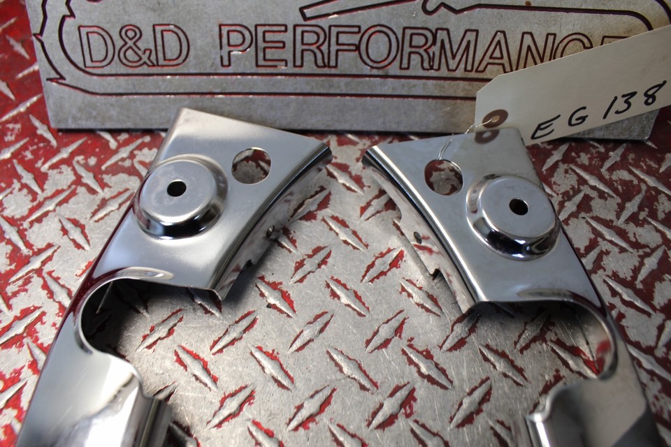 2009 HARLEY DAVIDSON ELECTRA GLIDE OEM CHROME REAR FENDER STRUT COVERS ...