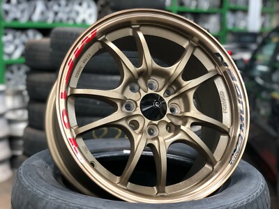New 15 inch 4 Pcs Mugen MF10 Design BRONZE RIM PCD 4x100 HONDA Fit Jazz ...