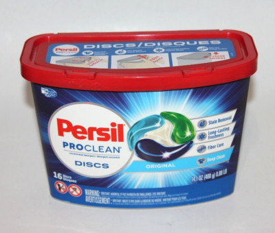 PERSIL PROCLEAN DISCS LAUNDRY DETERGENT ORIGINAL DEEP CLEAN 16 DISCS 14 ...