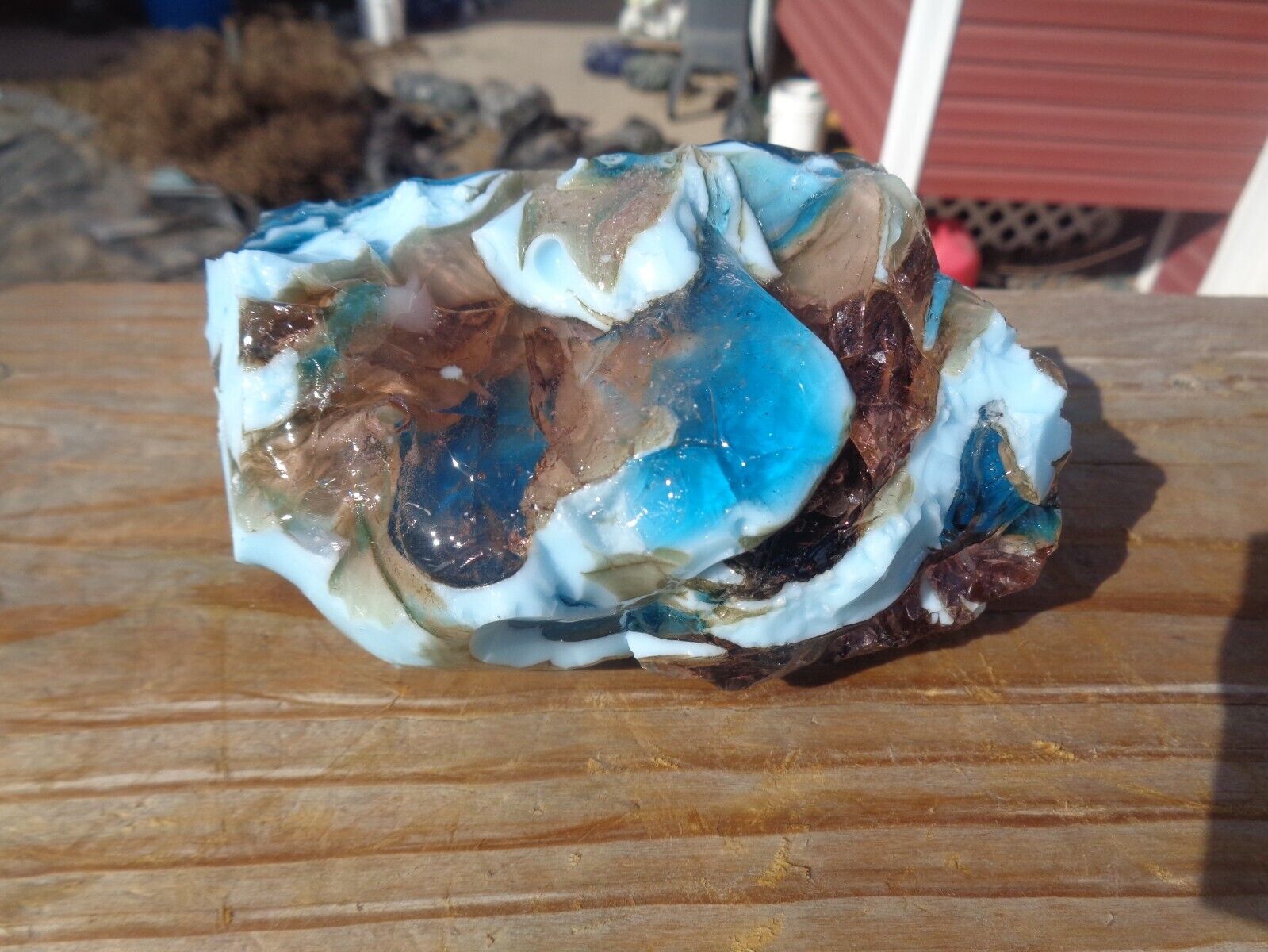 Glass Rock Slag Pretty Multi Colored 1.12 lbs WW29 Rocks Landscaping ...