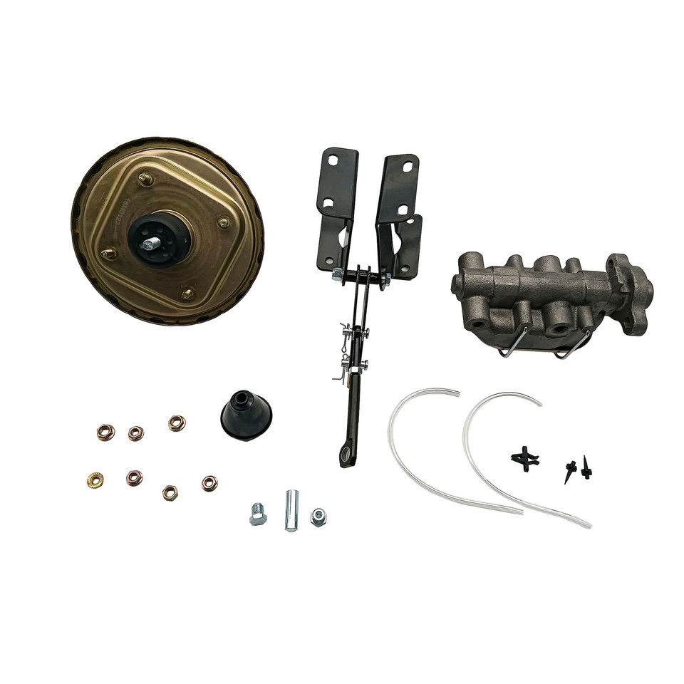 8" Dual Power Brake Booster Conversion Kit Disc/Drum Fits 1974-86 Jeep ...