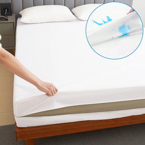 Mattress Protector Breathable Noiseless Mattress Cover for Single or ...