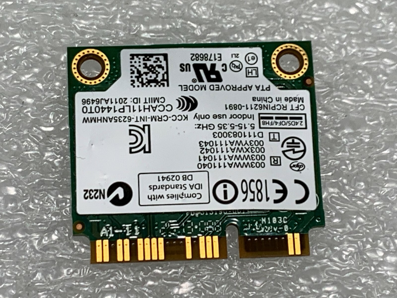 ️ Dell Latitude 3330 Wifi a/b/g/n Bluetooth 6235ANHMW 05K9GJ G33645-004 ...