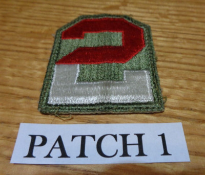 World War II Shoulder Sleeve Insignia US Second Army WWII 2nd Army ...