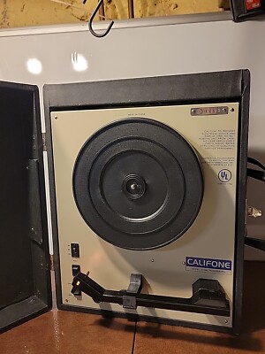 Califone 1010AV Portable 3 Speed Phonograph Classroom Record Player ...