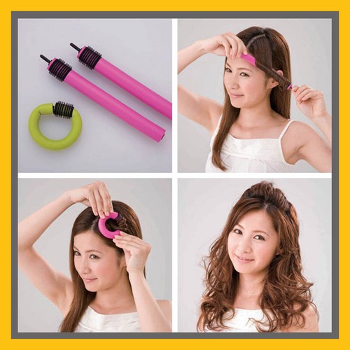 12 Stk PAPILOTTEN Lockenwickler LOCKEN Dauerwelle Friseurbedarf Haar ...