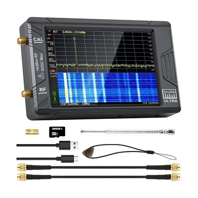 4-Inch TinySA Ultra Spectrum Analyzer V0.4.5.1,100kHz-5.3GHz Handheld ...