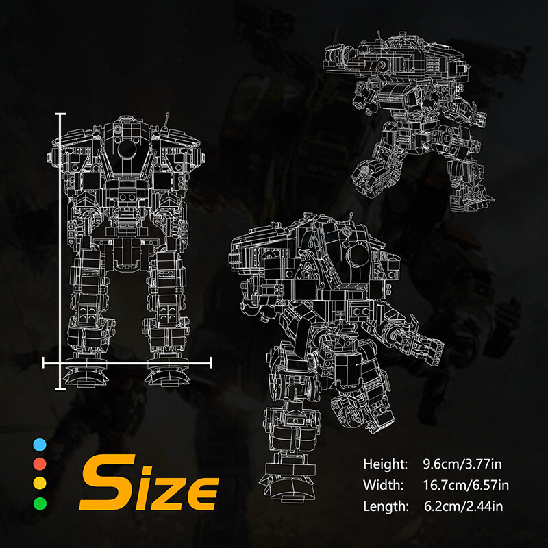 Kane's Scorch Mech Robot Model Collection Gifts 1347 Pieces MOC Build ...
