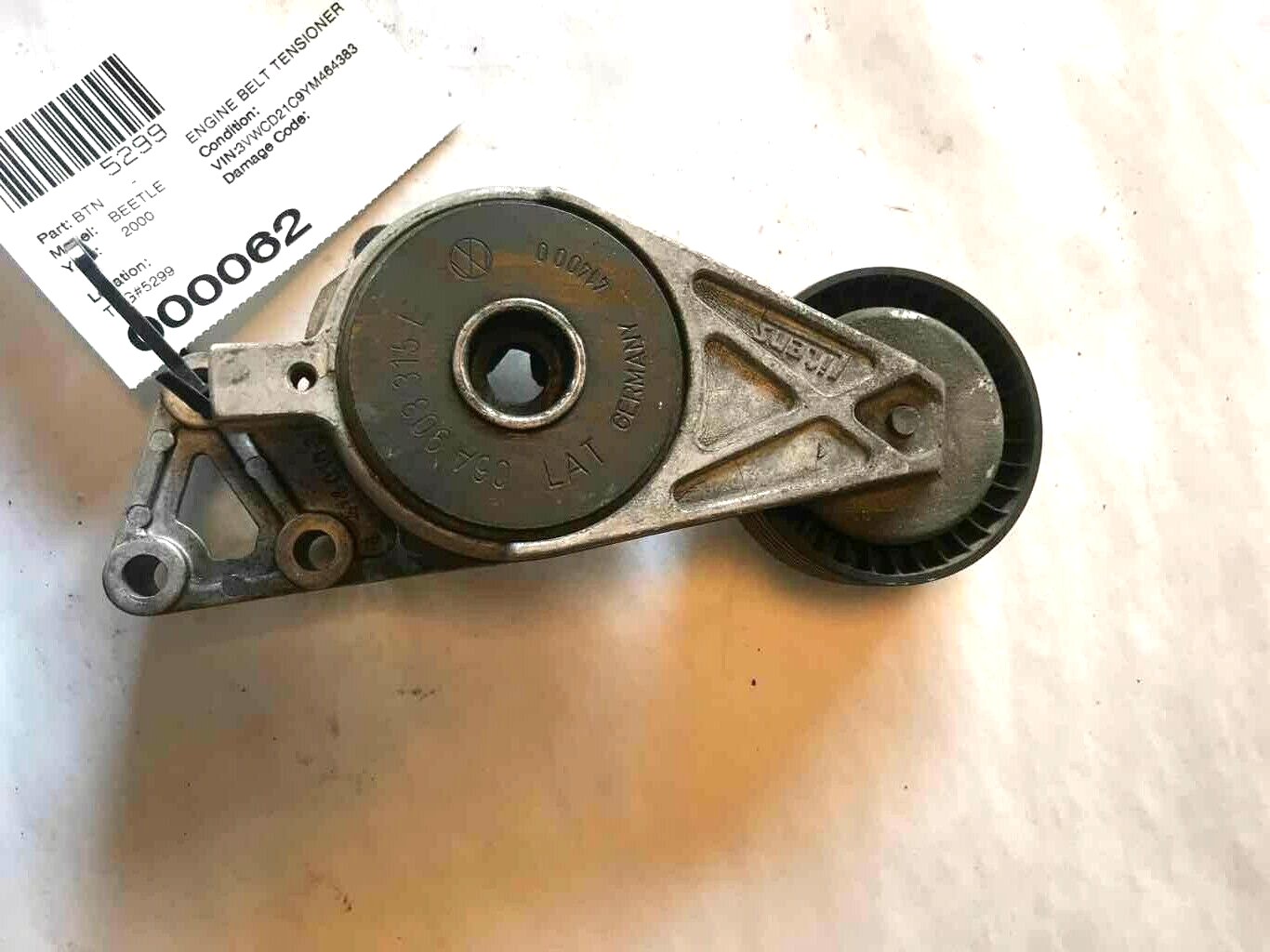 1999 -2006 VOLKSWAGEN BEETLE TYPE 1 Serpentine Belt Tensioner Pulley ...