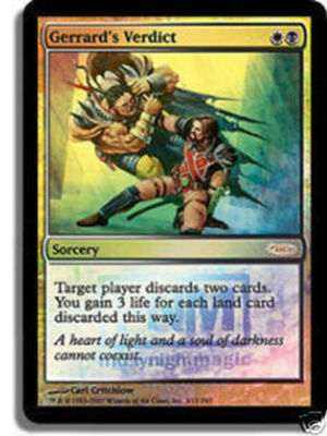 MAGIC MTG. Gerrard's Verdict. FOIL DCI FNM LP/EX | eBay