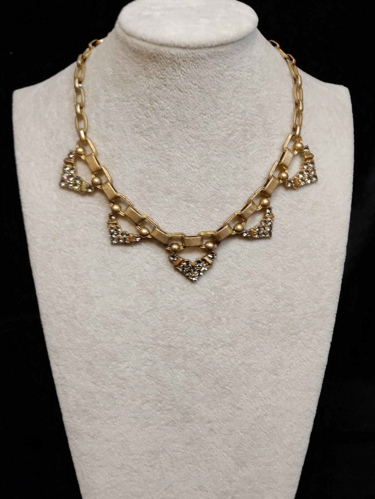 Beautiful Stella And Dot Brushed Gold Triangle Shapes… - Gem