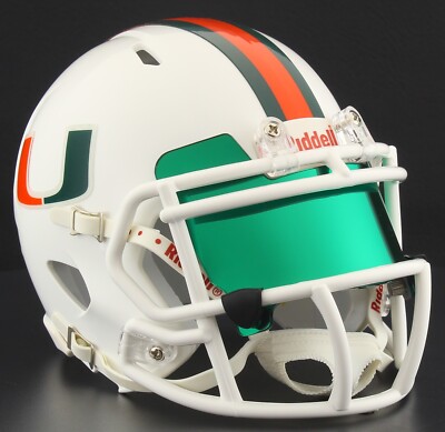 MIAMI HURRICANES NCAA Mini Football Helmet - the perfect CHRISTMAS TREE ...