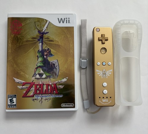 Nintendo Wii The Legend of Zelda Skyward Sword Remote Controller Bundle ...