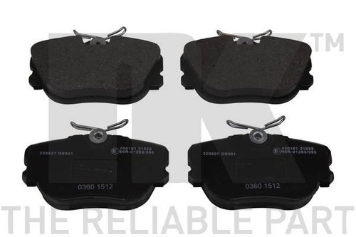 Brake Pads Set fits MERCEDES 190 W201 1.8 Front 90 to 93 NK 0004208920 ...