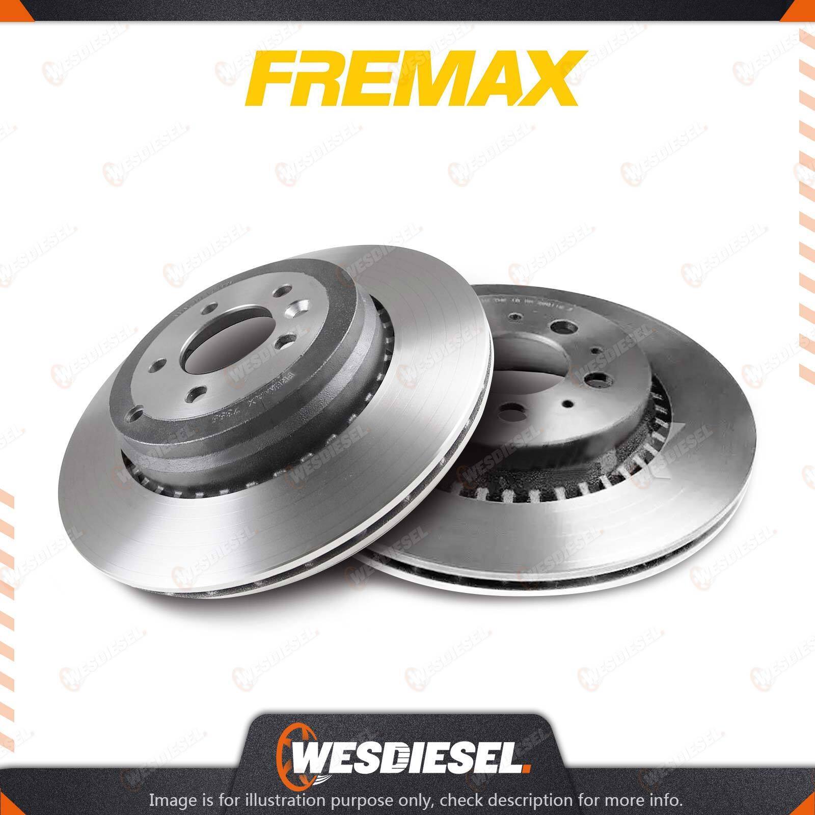 Pair Fremax Rear Disc Brake Rotors High Carbon Alloy Innovative Paint ...