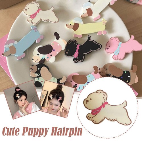 Cute Puppy Hairpin Fringe Clip Side Clip Hair Accessory Headpiece Lot ...