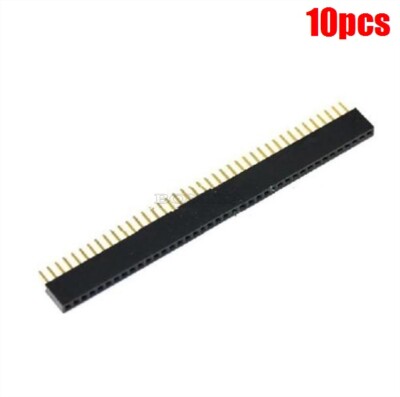 10Pcs Strip Pin Header 50-Pin 50P 1.27MM Gold Plated Single Row ...