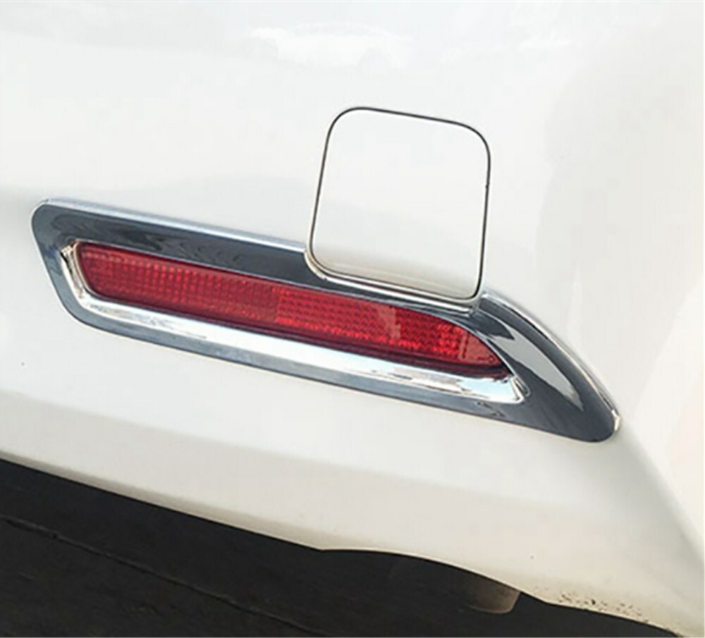 Chrome Rear Fog light lamp Cover Trim For Toyota Alphard 2015 2016 2017 ...