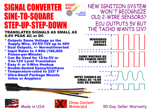 DUAL STEP-UP STEP-DOWN SINE-TO-SQUARE DIGITAL SIGNAL CONVERTER, 0.8V ...