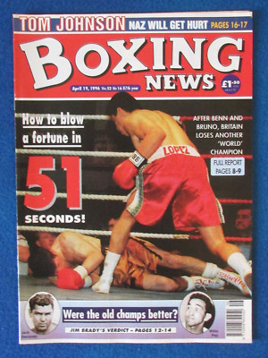 Boxing News Magazine - 19/4/96 - Jose Luis Lopez & Eamonn Loughran Cover | eBay UK
