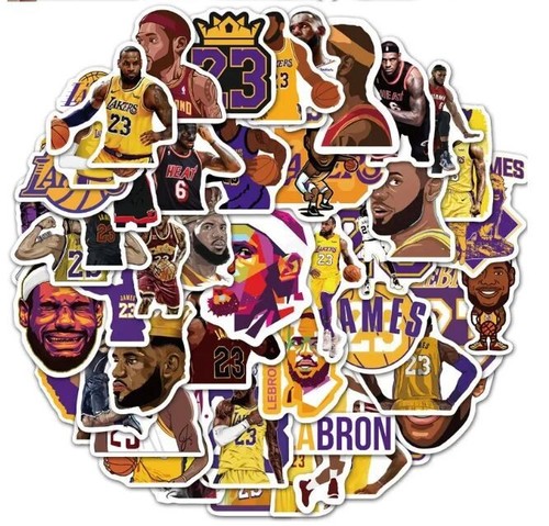 50 pc Lebron James sticker lot ~ Lakers ~ #23 | eBay