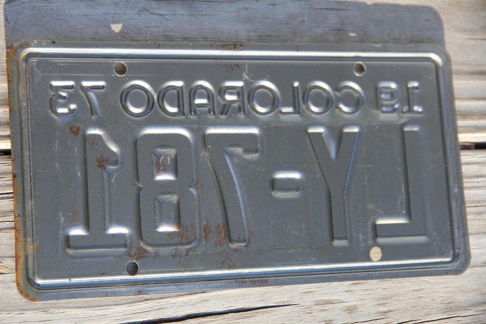 1973 COLORADO License Plate ***MOTORCYCLE ** '73 CO MC ** UNUSED | eBay