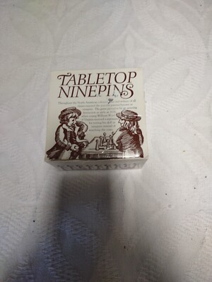 Tabletop Ninepins Game - Wooden Set - Williamsburg | Cooperman & Fife ...