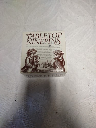 Tabletop Ninepins Game - Wooden Set - Williamsburg | Cooperman & Fife ...