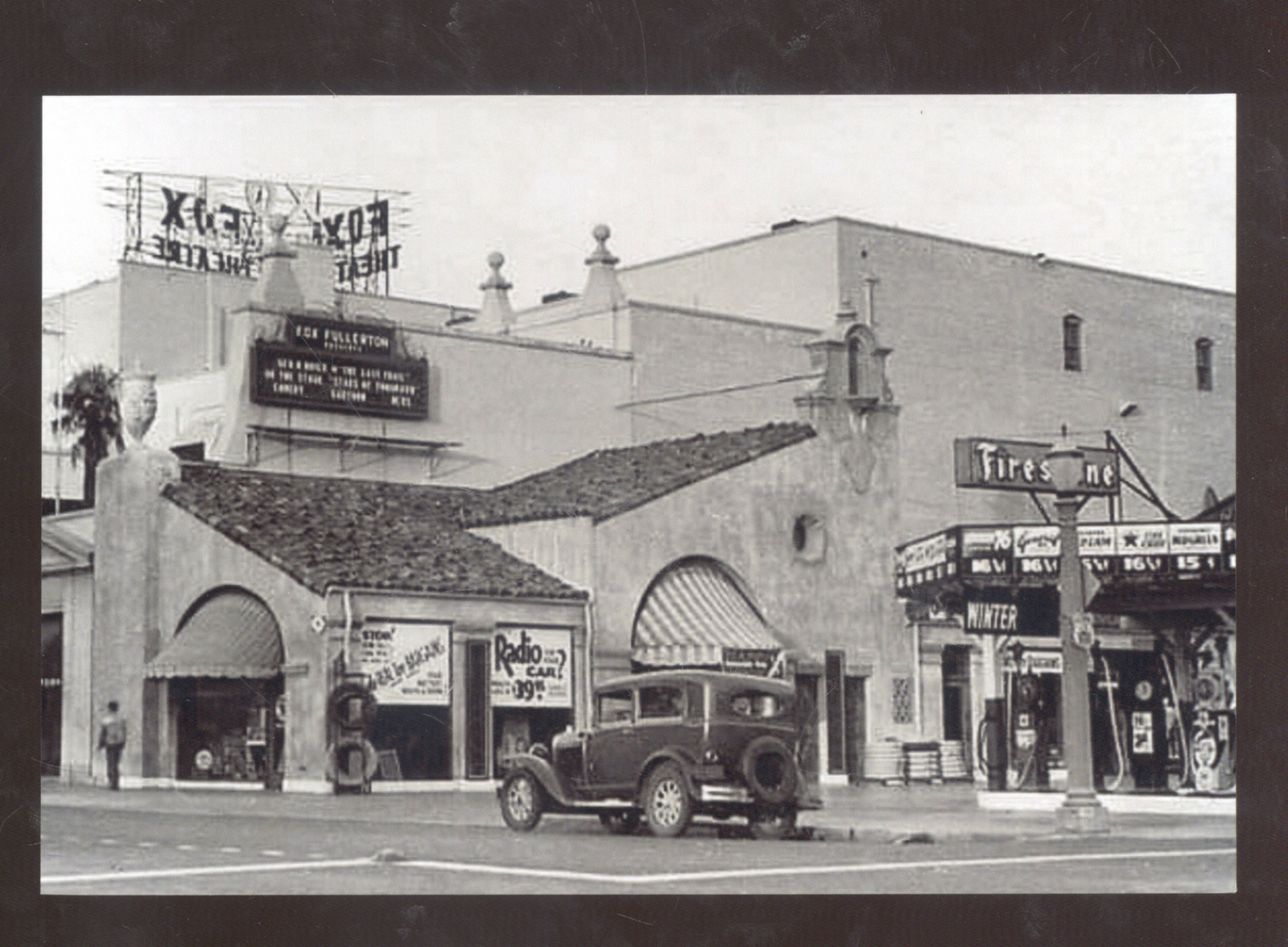 REAL PHOTO FULLERTON CALIFORNIA FIRESTONE GAS STATION CARS POSTCARD ...