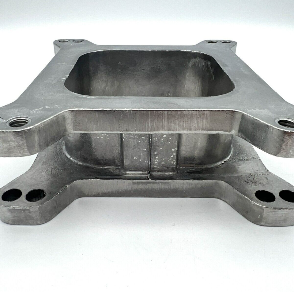 2" Inch Aluminum Carb Carburetor Spacer 4BBL Open Center w/ Studs ...