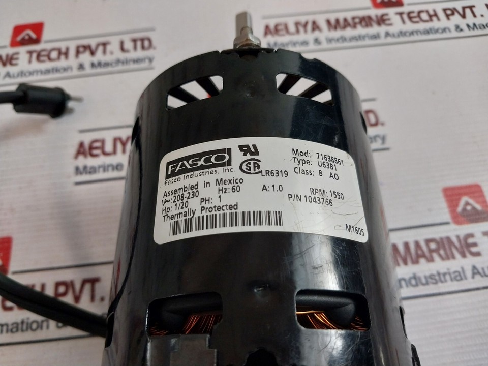 Fasco 1043766 Fan Motor U63b1,7163-8861m | eBay