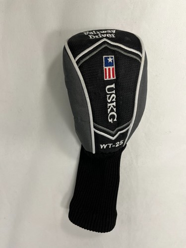 USKG Fairway Driver WT-25 Golf Club Head Cover - Junior - Black Gray | eBay