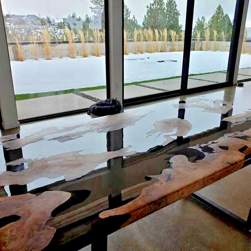 30"x60" Epoxy Resin Table Top Acacia Wood Crystal Clear Buble Free | eBay
