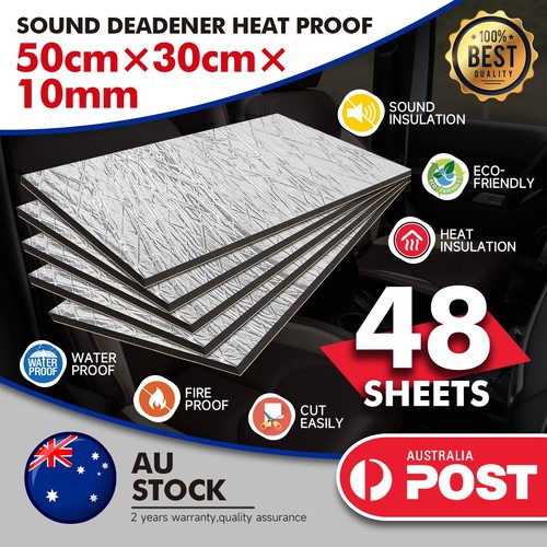 Sound Deadener Insulation Heat Proofing Car Noise Shield Foam Mat 10mm ...