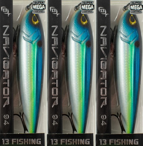(LOT OF 3) 13 FISHING NAVIGATOR 94 1/2OZ N94-19 STUNNER AR1223 | eBay