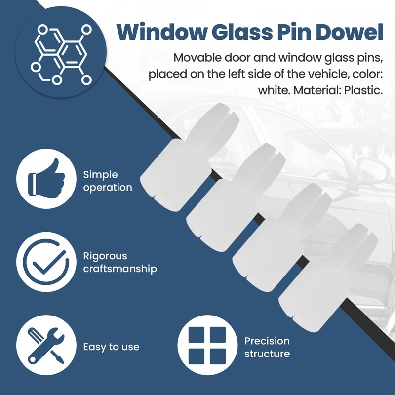 4Pcs Movable Door Window Glass Pin for B5 B7 5 MK6 4 4 MK5 Superb 7844 ...