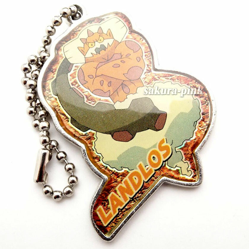 Landorus Pokemon Metal Keychain Best Wishes! KeyChain Authentic TAKARA ...