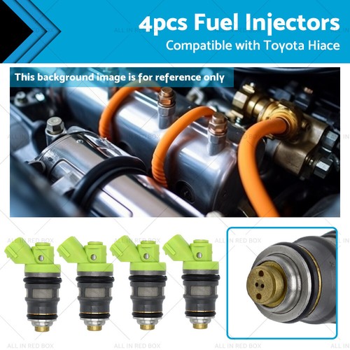 4x Fuel Injector Suitable for Hiace RZH103 RZH113 RCH12 RCH22 2RZ-E 2 ...