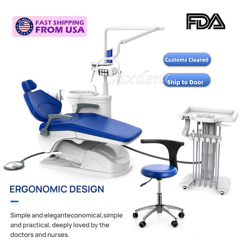 USA Dental Chair Unit Computer Control Built-in Scaler Stool Liftable ...