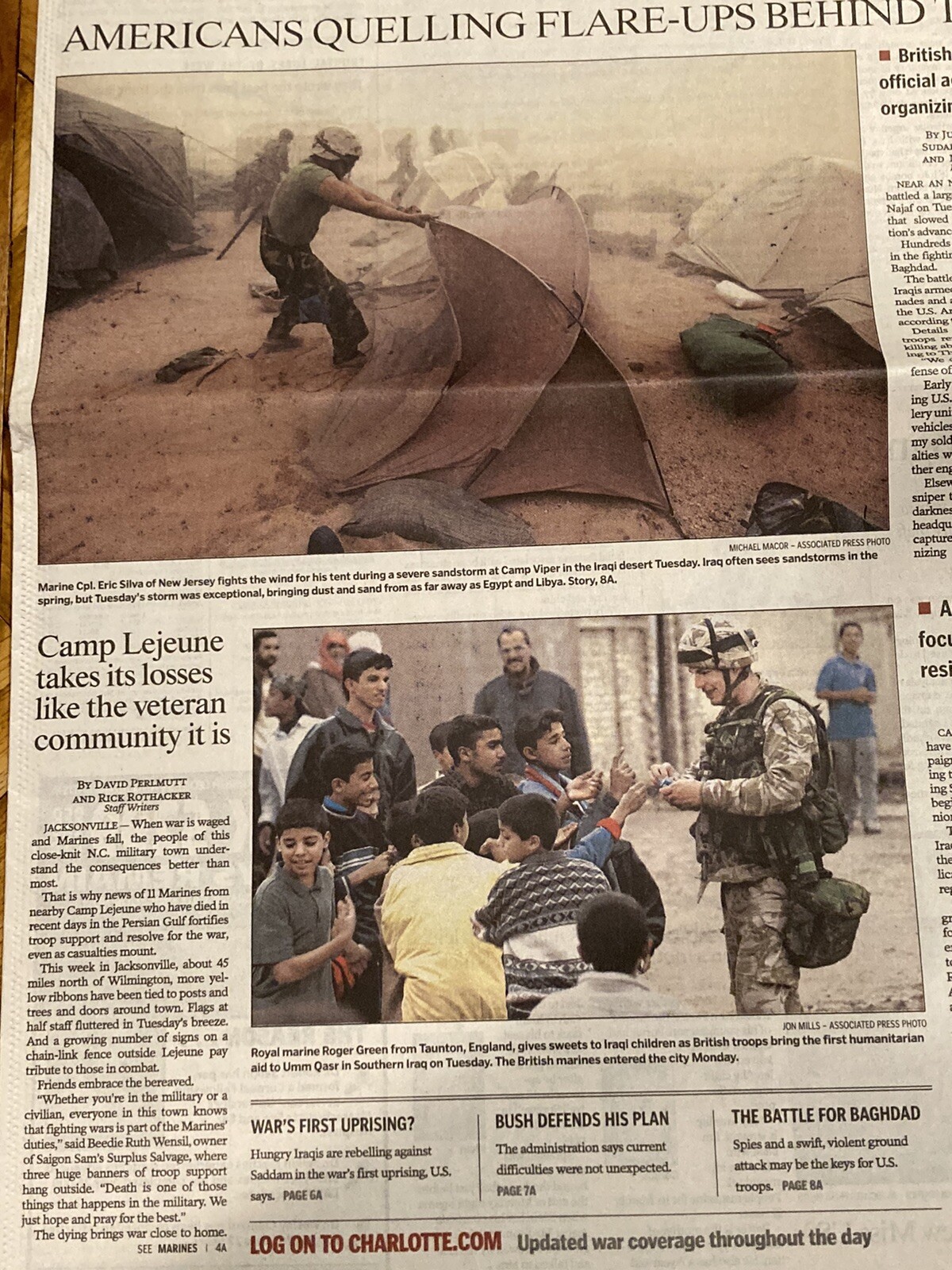 Iraq War Battle of Najaf March 26 2003 Historic Military Collectible ...